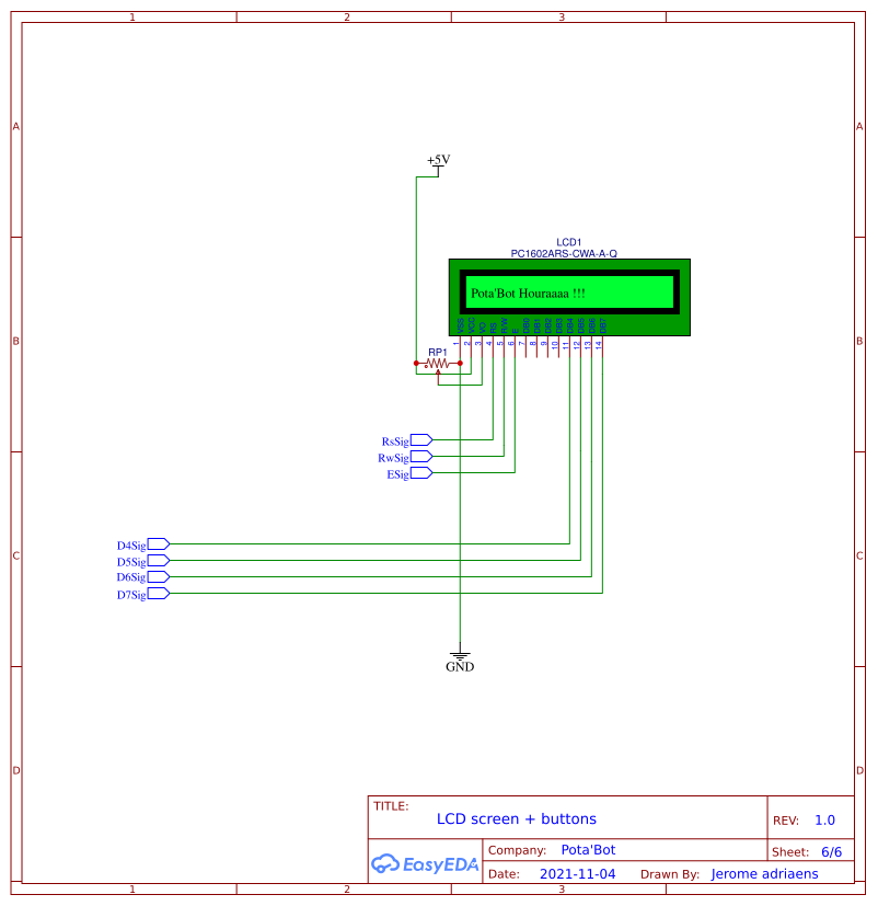 PotaBot circuit - EasyEDA open source hardware lab