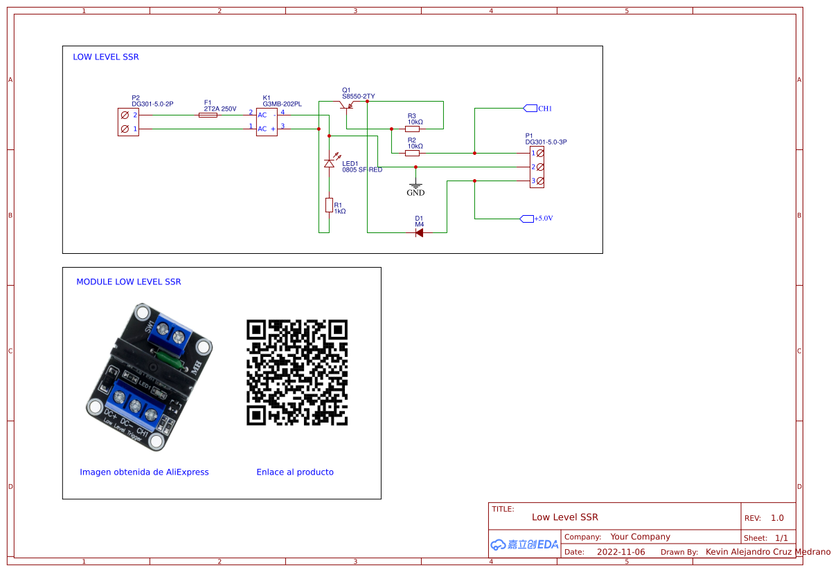 Modulo SSR Low Trigger - OSHWLab