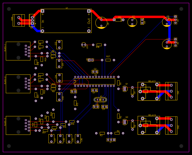 Single Relay Turnout Controller - EasyEDA open source hardware lab