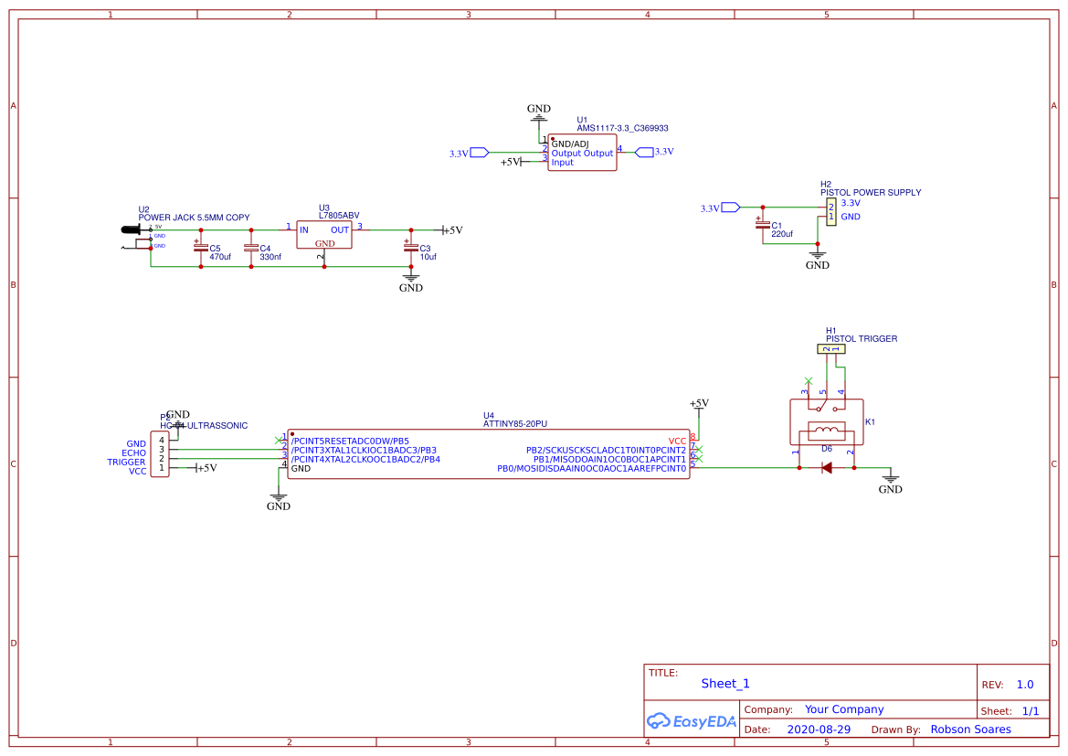 [Fechine] - Placa de controle sensor de temperatura - EasyEDA open source hardware lab