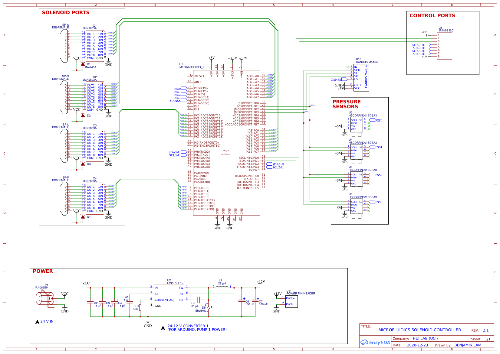 Microfluidics PCB - EasyEDA open source hardware lab