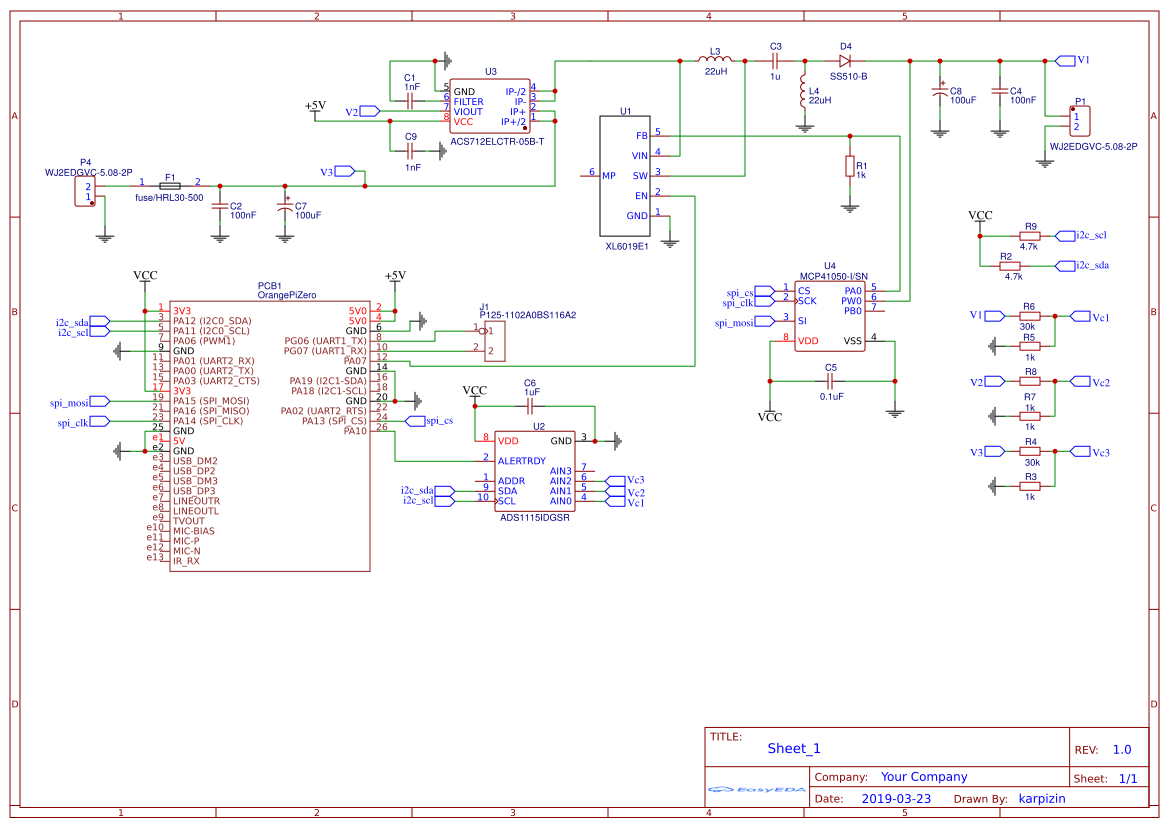 RPI Weather 1 - EasyEDA open source hardware lab