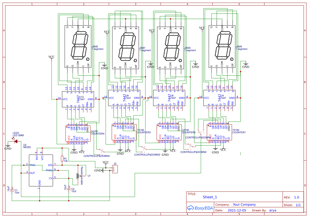 tugas up down - EasyEDA open source hardware lab