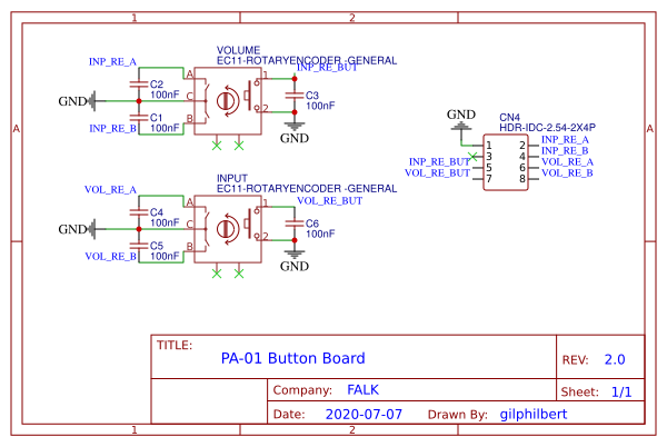 PA-01 - Buttons Board - EasyEDA open source hardware lab