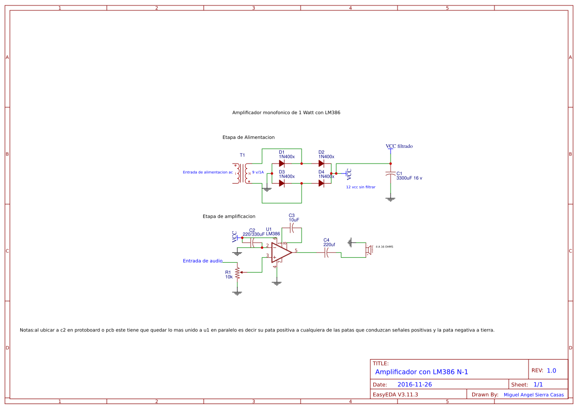 Fuente lineal variable de 1.2 hasta 17 VCC - EasyEDA open source hardware lab
