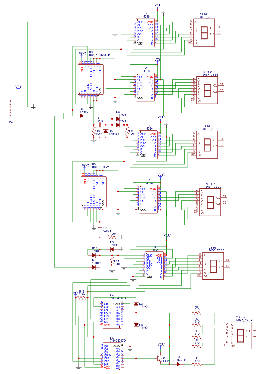 full clock LEDs - OSHWLab