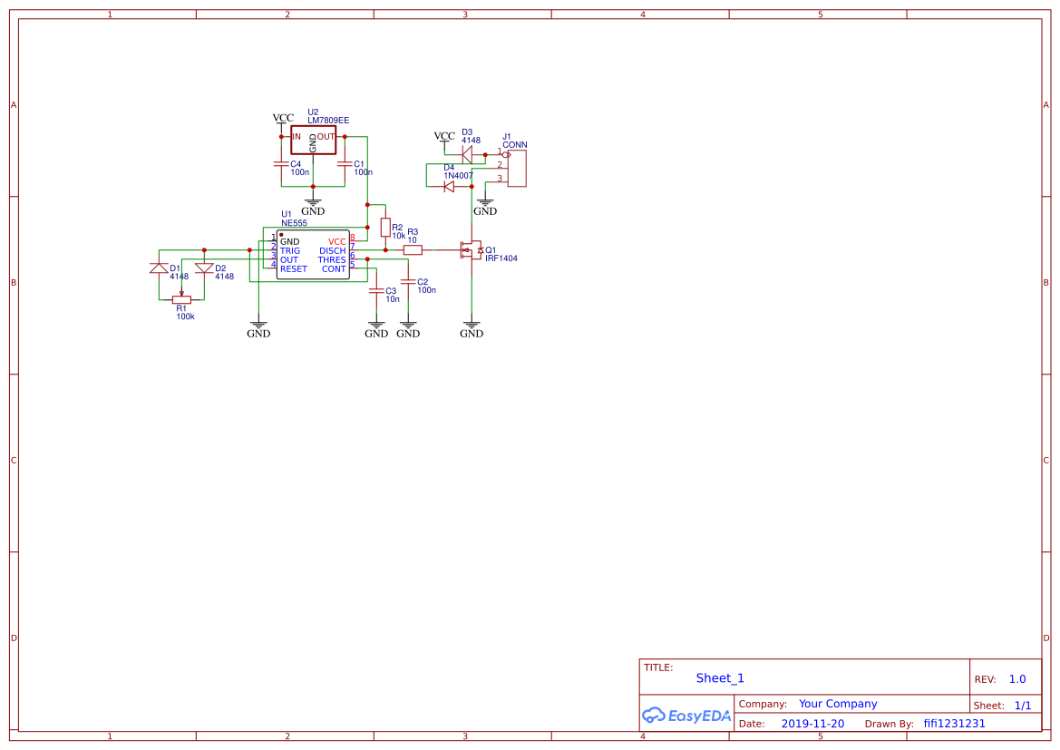 555 regulator - EasyEDA open source hardware lab
