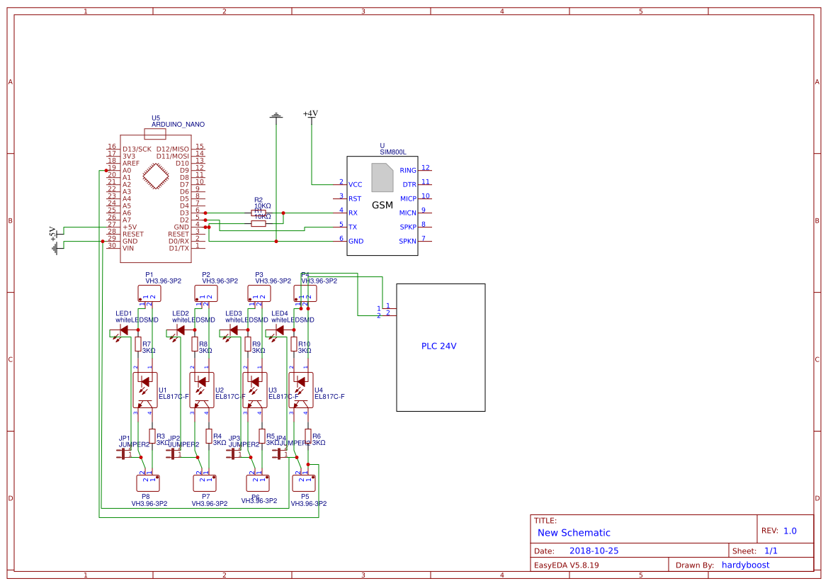 ardnano+sim800l+logic_level24-5v - Platform for creating and sharing projects - OSHWLab