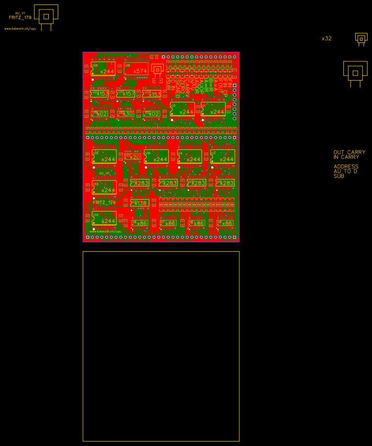 Homemade CPU AU - EasyEDA open source hardware lab