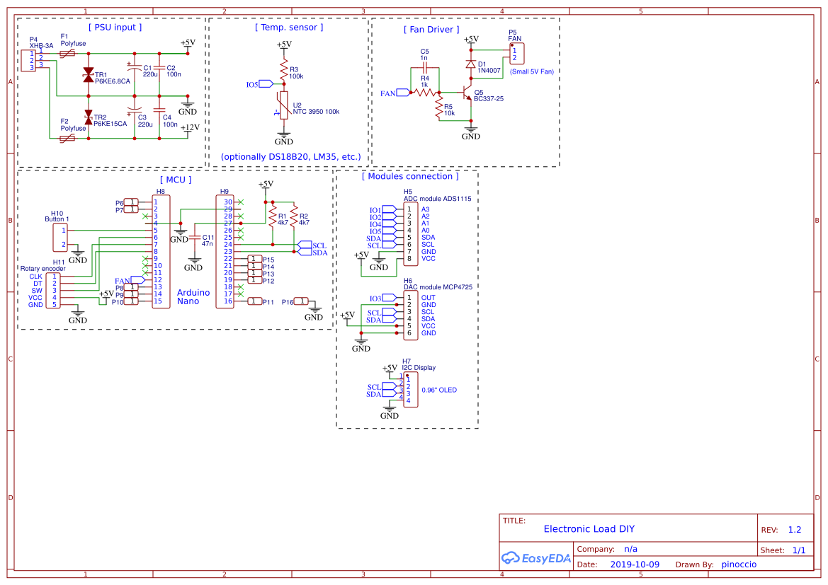 Electronic Load DIY - open - EasyEDA open source hardware lab