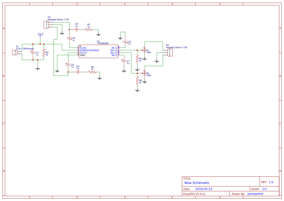 tda2822 - EasyEDA open source hardware lab