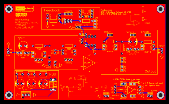 OpAmp Noninverting Testboard - EasyEDA open source hardware lab