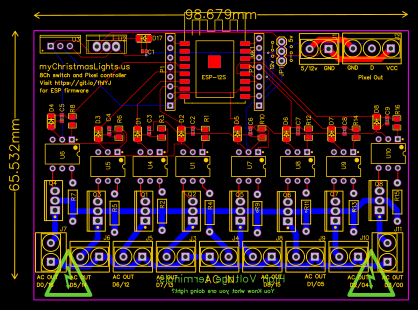 ESPixel32 8Ch Switch - OSHWLab