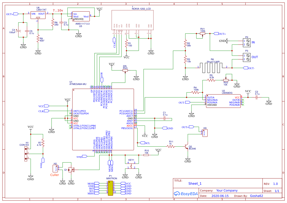 Amper_Voltmetr - EasyEDA open source hardware lab