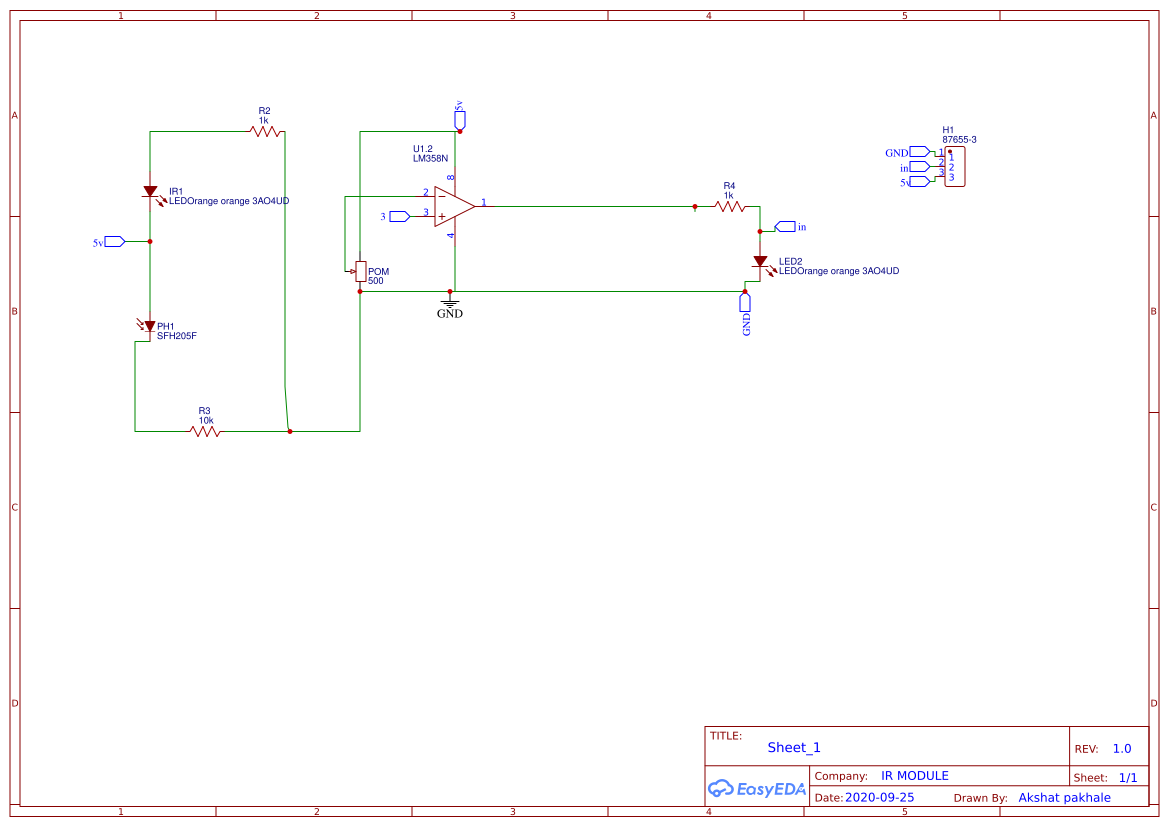 IR SENSOR MODULE - OSHWLab