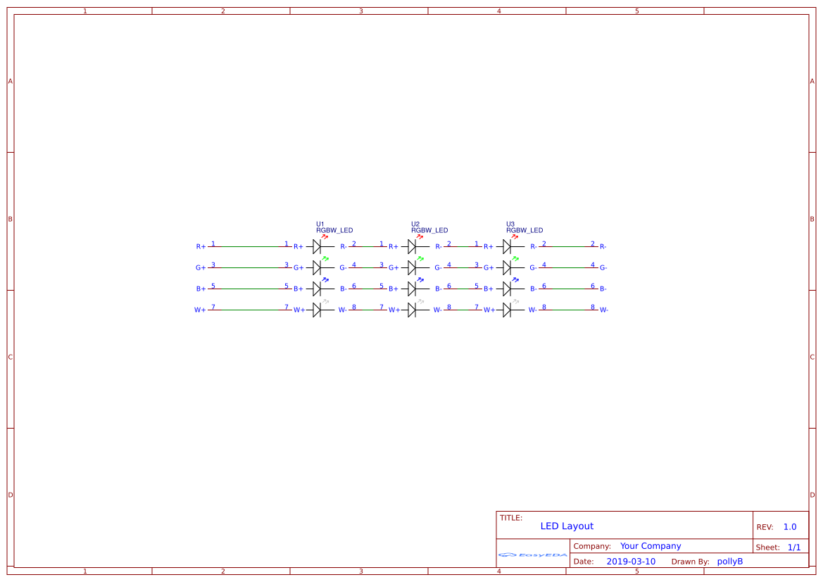 RGBW-LED control board for ESP12 - EasyEDA open source hardware lab