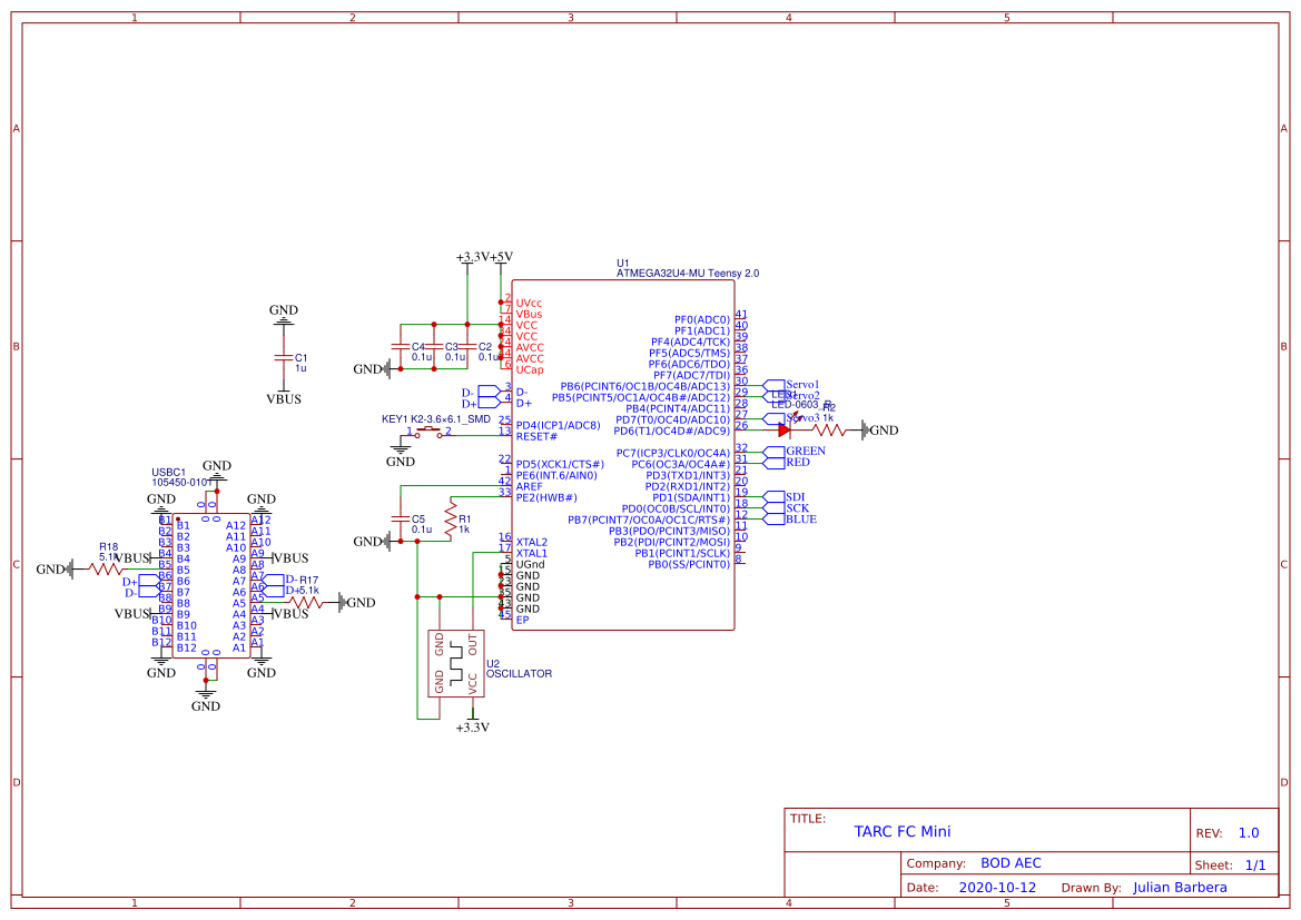TARC FC Mini - EasyEDA open source hardware lab