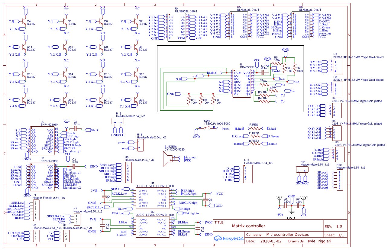 matrix.bus resistor - EasyEDA open source hardware lab
