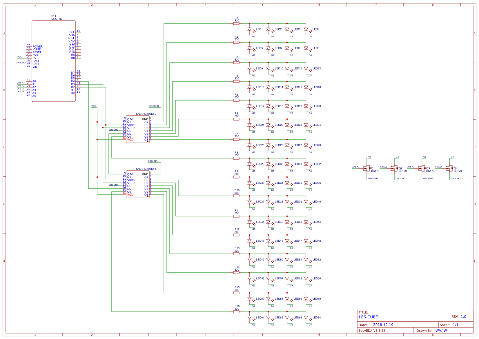 Elektrisch schema LedCube Sprint 1 ok - OSHWLab