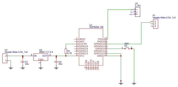 ESP826612E&BME280 - EasyEDA open source hardware lab