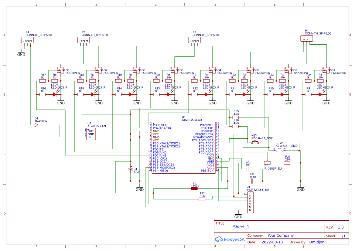 02.LED_8x - EasyEDA open source hardware lab