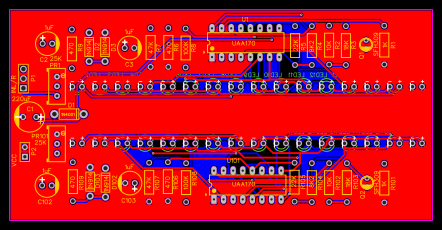 UAA170 Vu-Meter - Dot Effect 16 Leds - OSHWLab