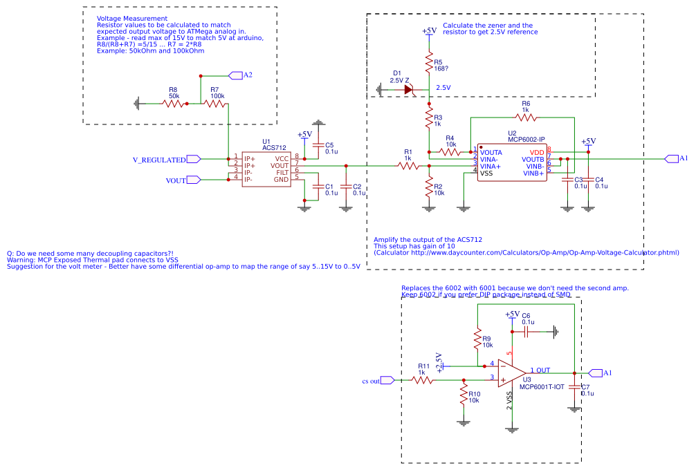 Arduino Variable Power Supply - Amp/Volt meter - EasyEDA open source ...