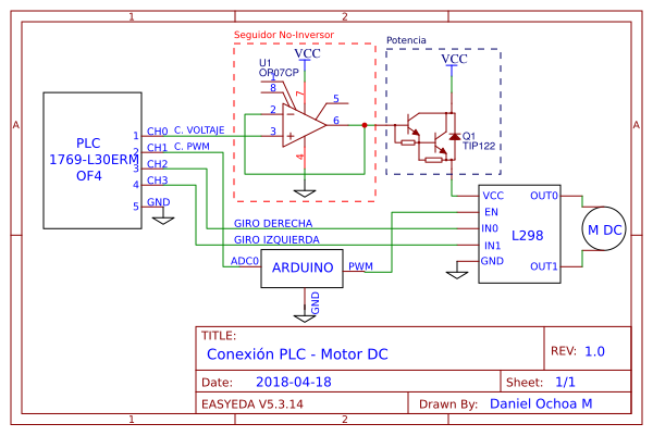 circuito PLC-Motor DC - EasyEDA open source hardware lab