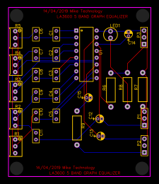 LA3600 5 BAND EQUALIZER - OSHWLab