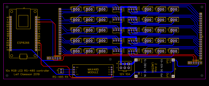 PWM RGB Controller - EasyEDA open source hardware lab