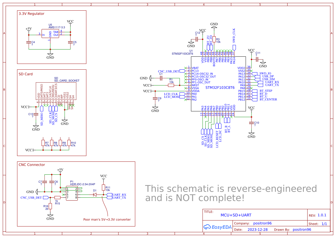 cnc-offline-controller-stm32 - OSHWLab