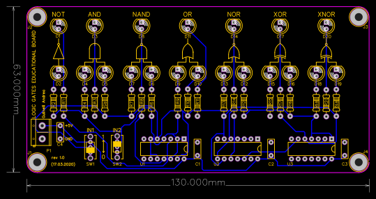 LOGIC GATES EDUCATIONAL BOARD - EasyEDA open source hardware lab