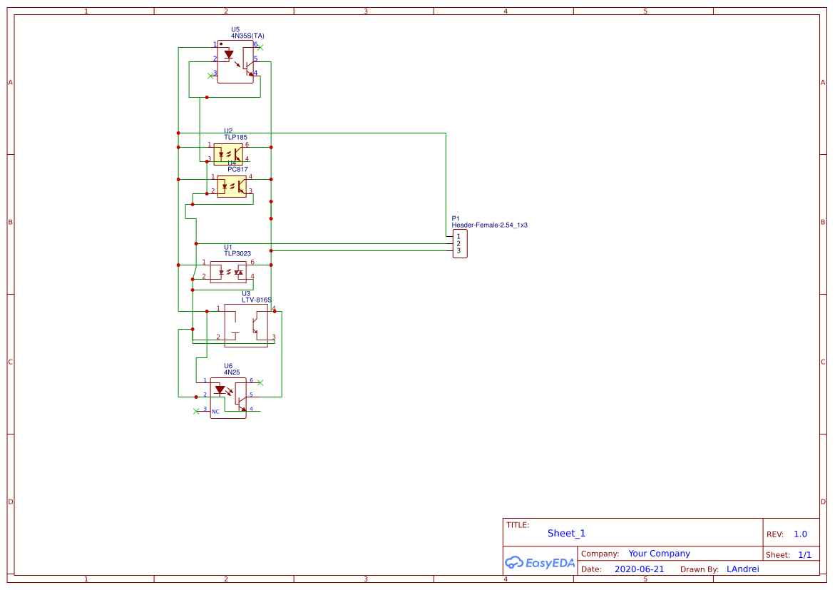 OPTOcoupler adapter for small component tester - EasyEDA open source ...