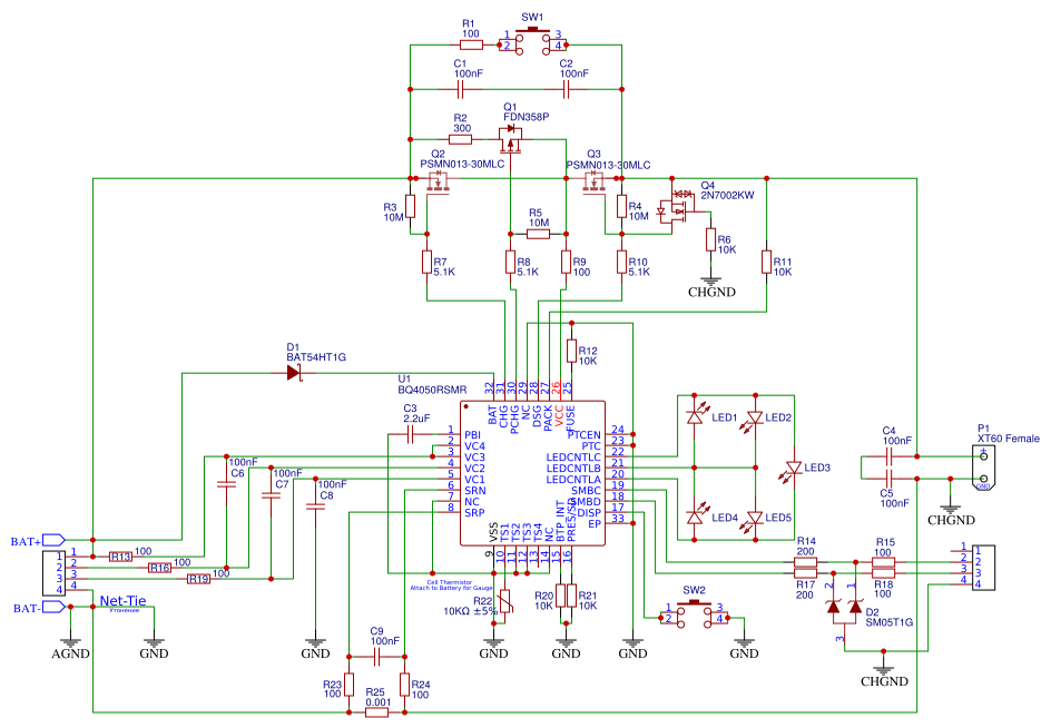 Battery Management BQ4050 3S - EasyEDA