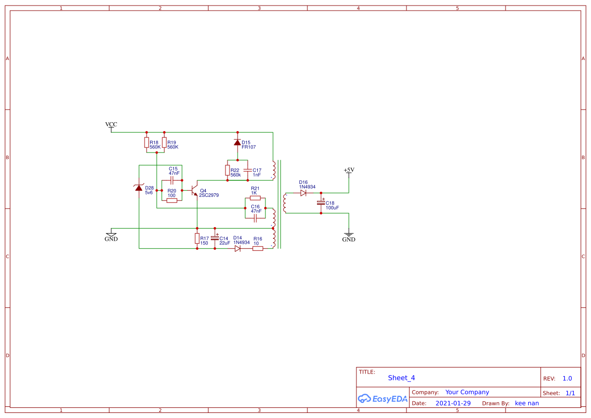 flyback smps(s) - EasyEDA open source hardware lab
