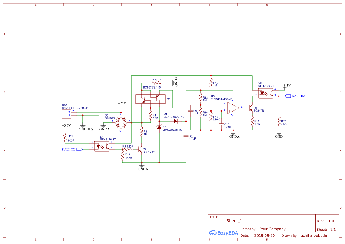 DALI Master xmega copy - OSHWLab