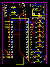 APRS + OLED - EasyEDA open source hardware lab
