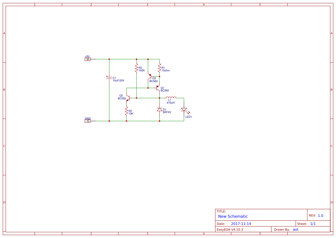 Switch mode LED driver circuit using transistors - OSHWLab