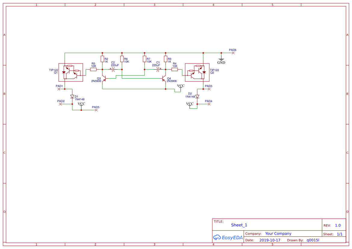 Snake_Multivibrator - EasyEDA open source hardware lab
