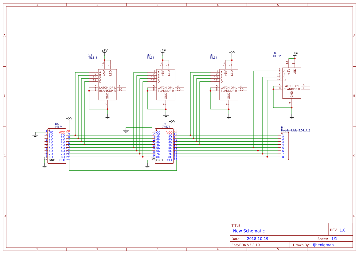 shifting display - EasyEDA open source hardware lab