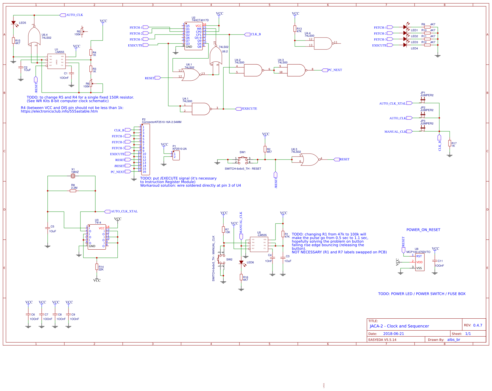 1 - Clock and Sequencer - OSHWLab