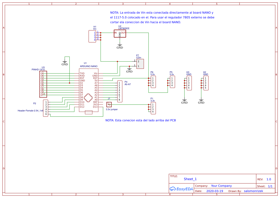 Arduino NANO PROTO - EasyEDA open source hardware lab