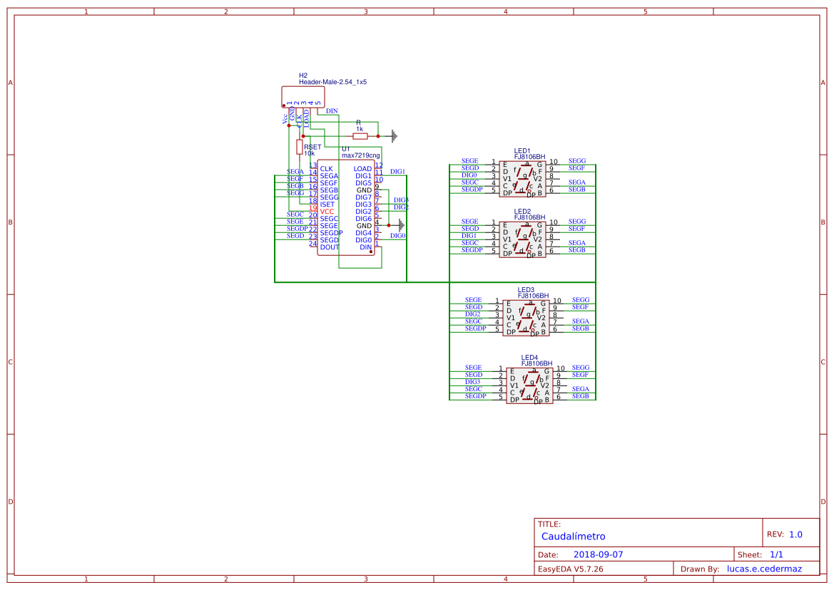 Caudalimetro Modulo Display - Otro Modelo - EasyEDA open source hardware lab