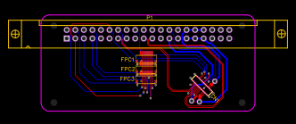 Adapter PCB (Display Side) - EasyEDA open source hardware lab