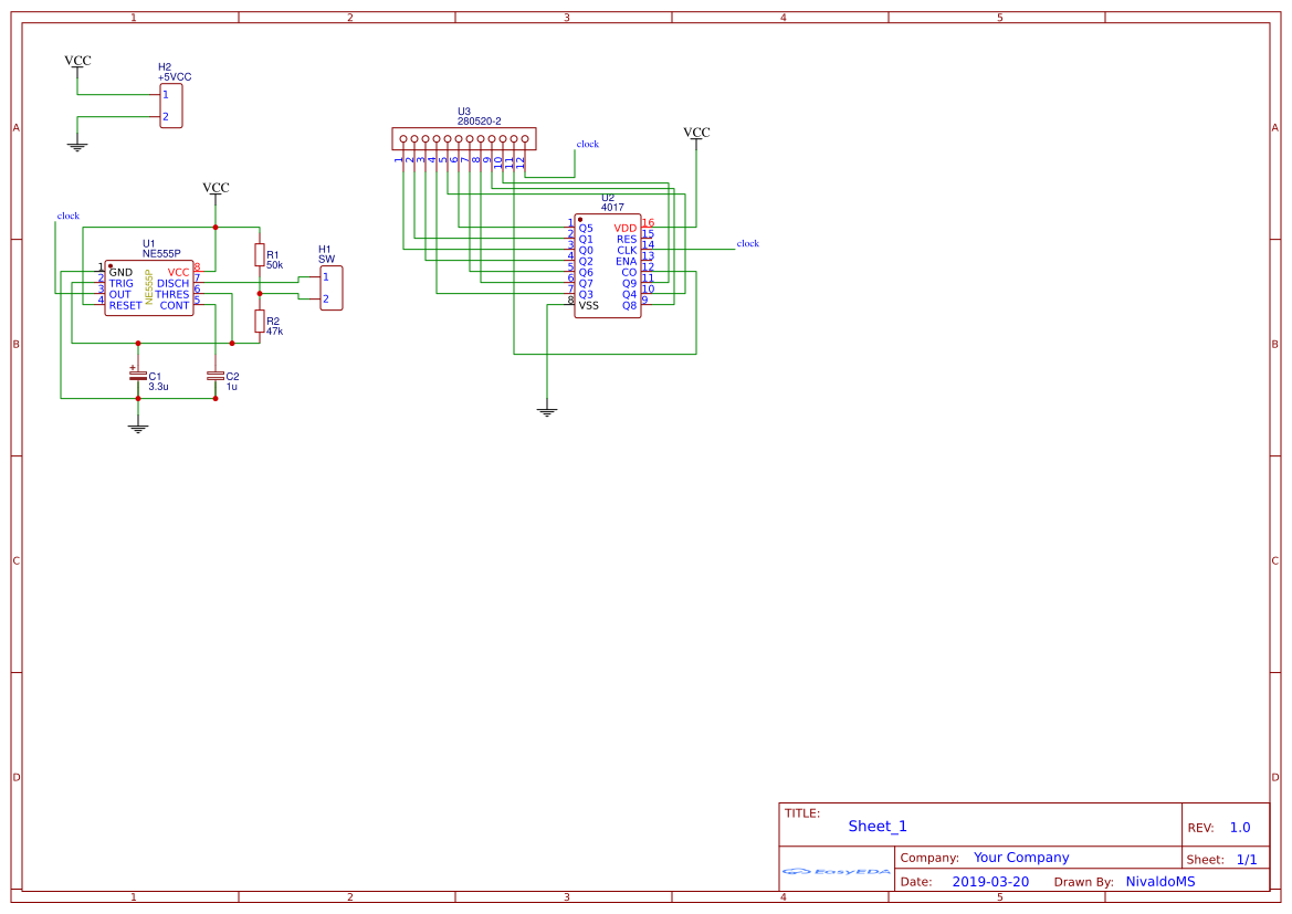 Chave Sequencial - Platform for creating and sharing projects - OSHWLab