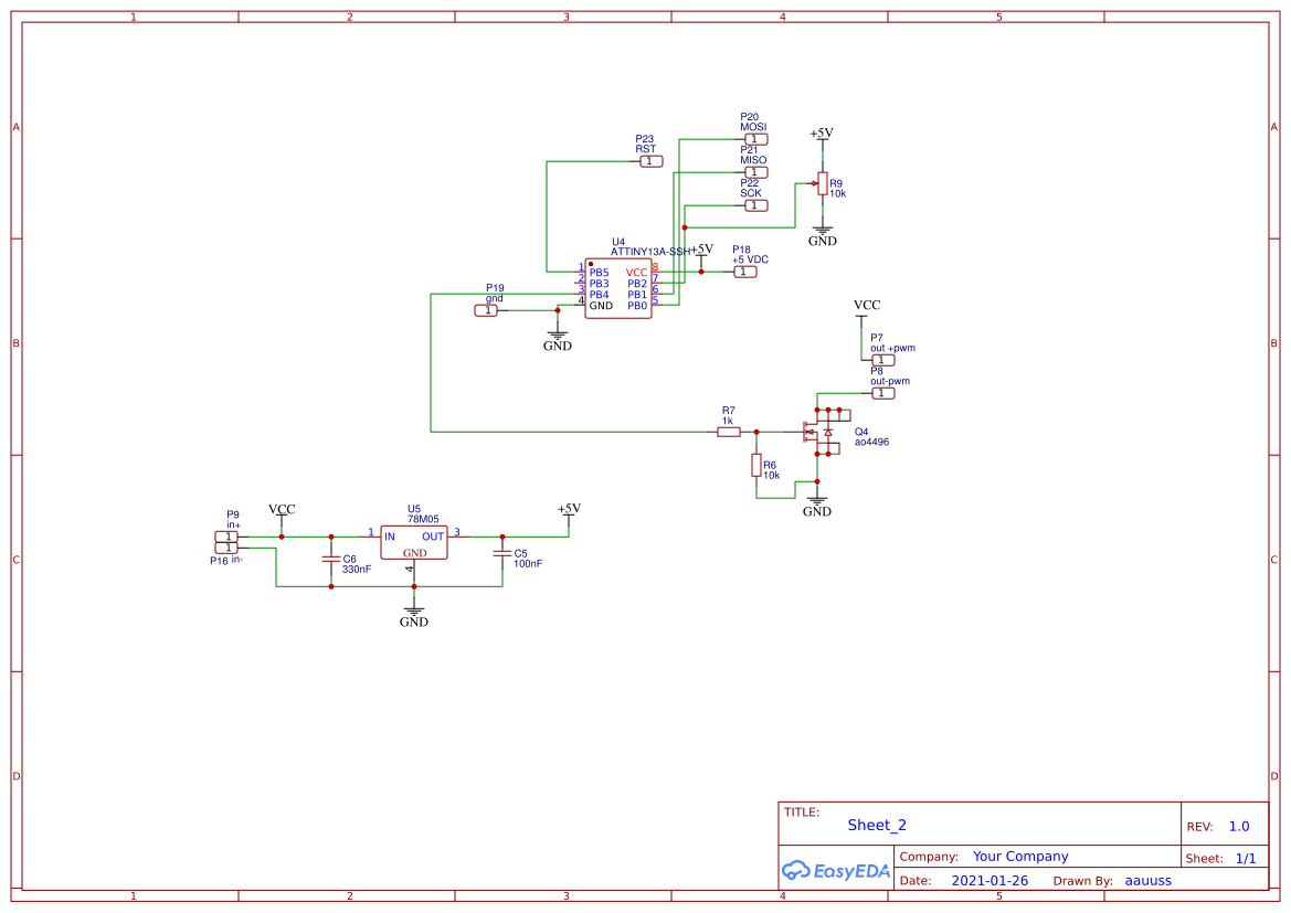 PWM_ATTINY13 - EasyEDA open source hardware lab