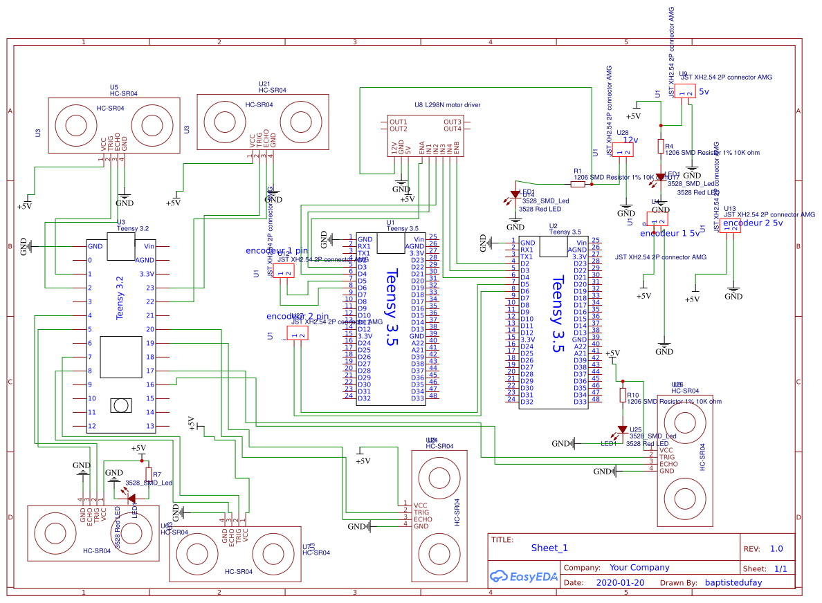 3 teensy L298n - Platform for creating and sharing projects - OSHWLab