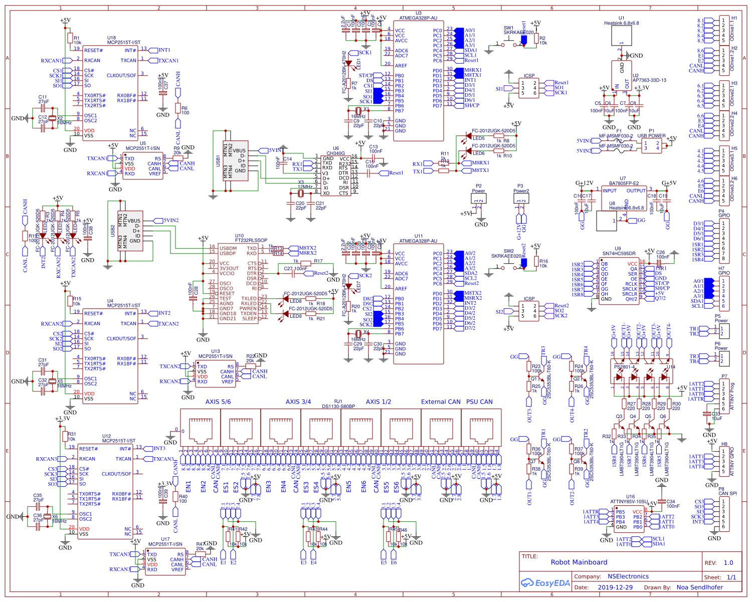 Robot Mainboard - EasyEDA open source hardware lab