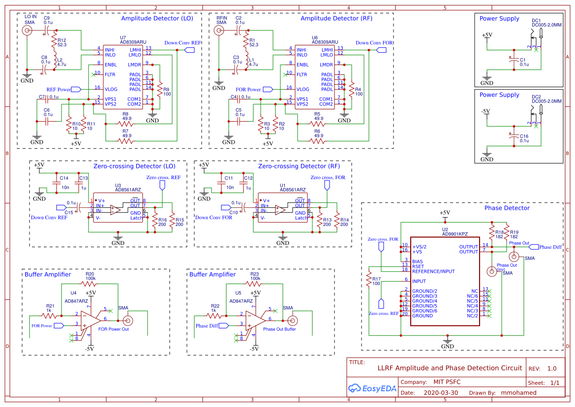LLRF PCB - Platform for creating and sharing projects - OSHWLab