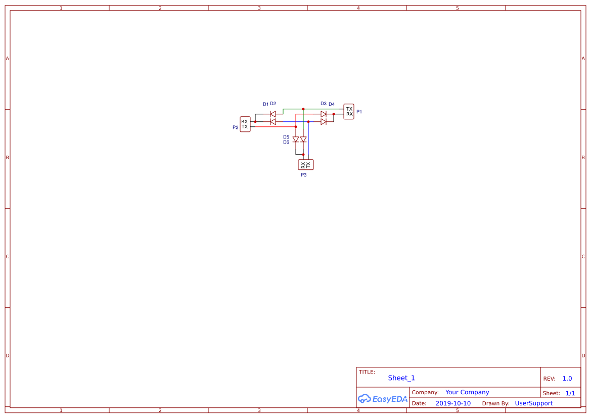 UART triple - Platform for creating and sharing projects - OSHWLab